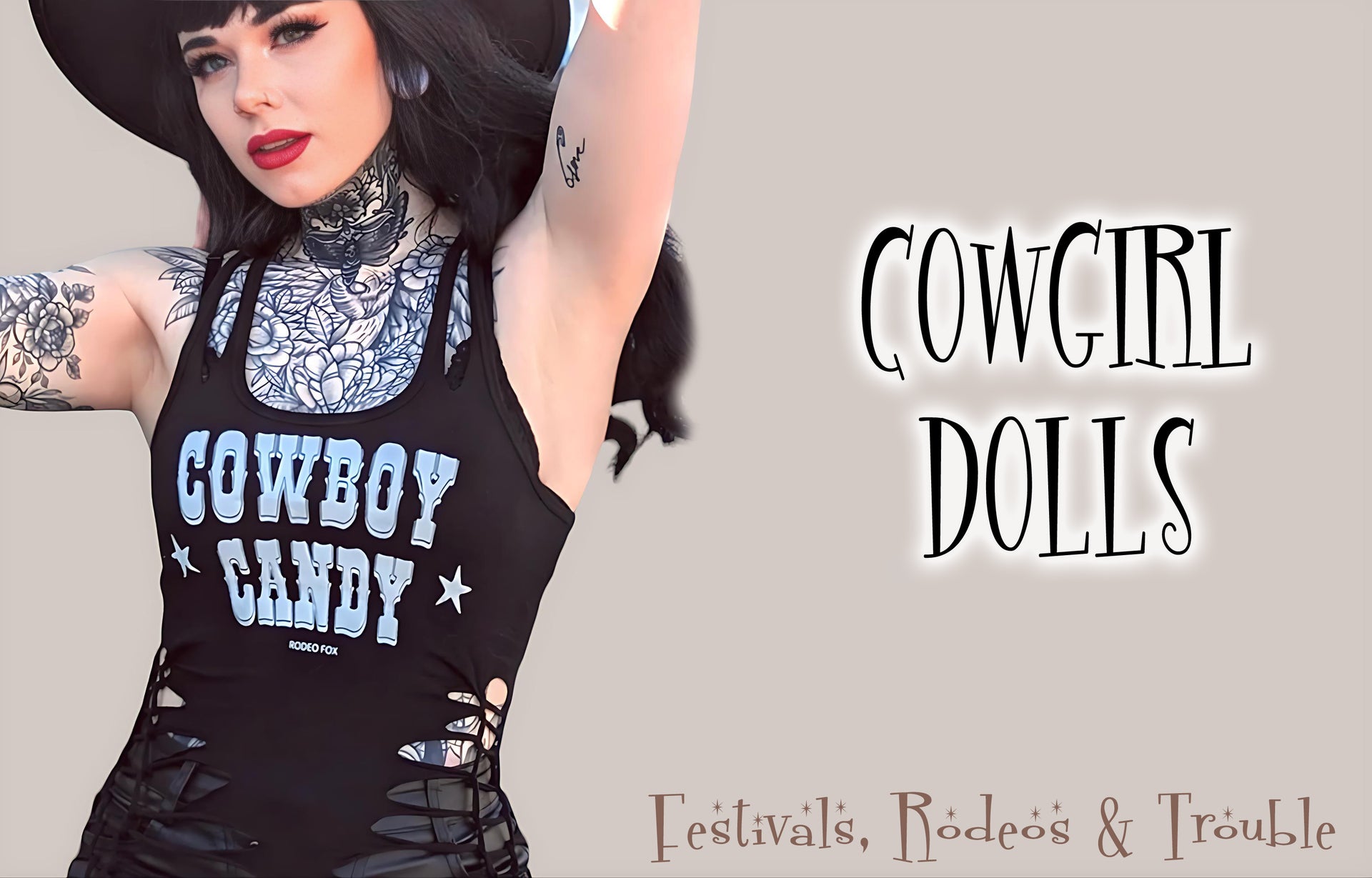 Demi Loon Slashed Tees & Alternative Gothic Cowgirl Clothing